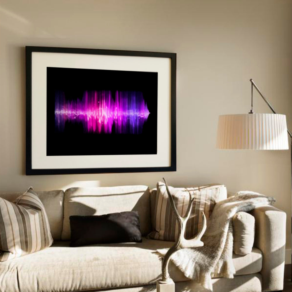 Voice Message Playable Soundwave Art Prints - Michelle – Soundwave Art ...