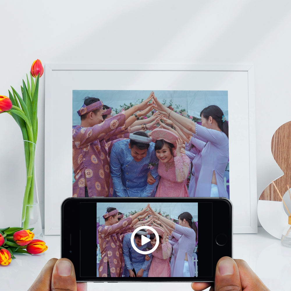 Wedding Anniversary Interactive Photo Prints – Soundwave Art | Munki Magik